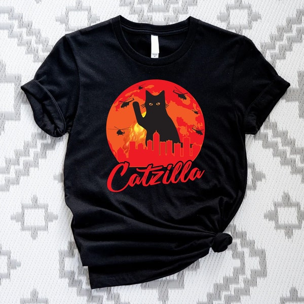 Catzilla Shirt - Etsy