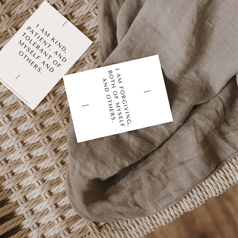 Self Love Affirmation Cards, Printable Positive Affirmation Cards ...