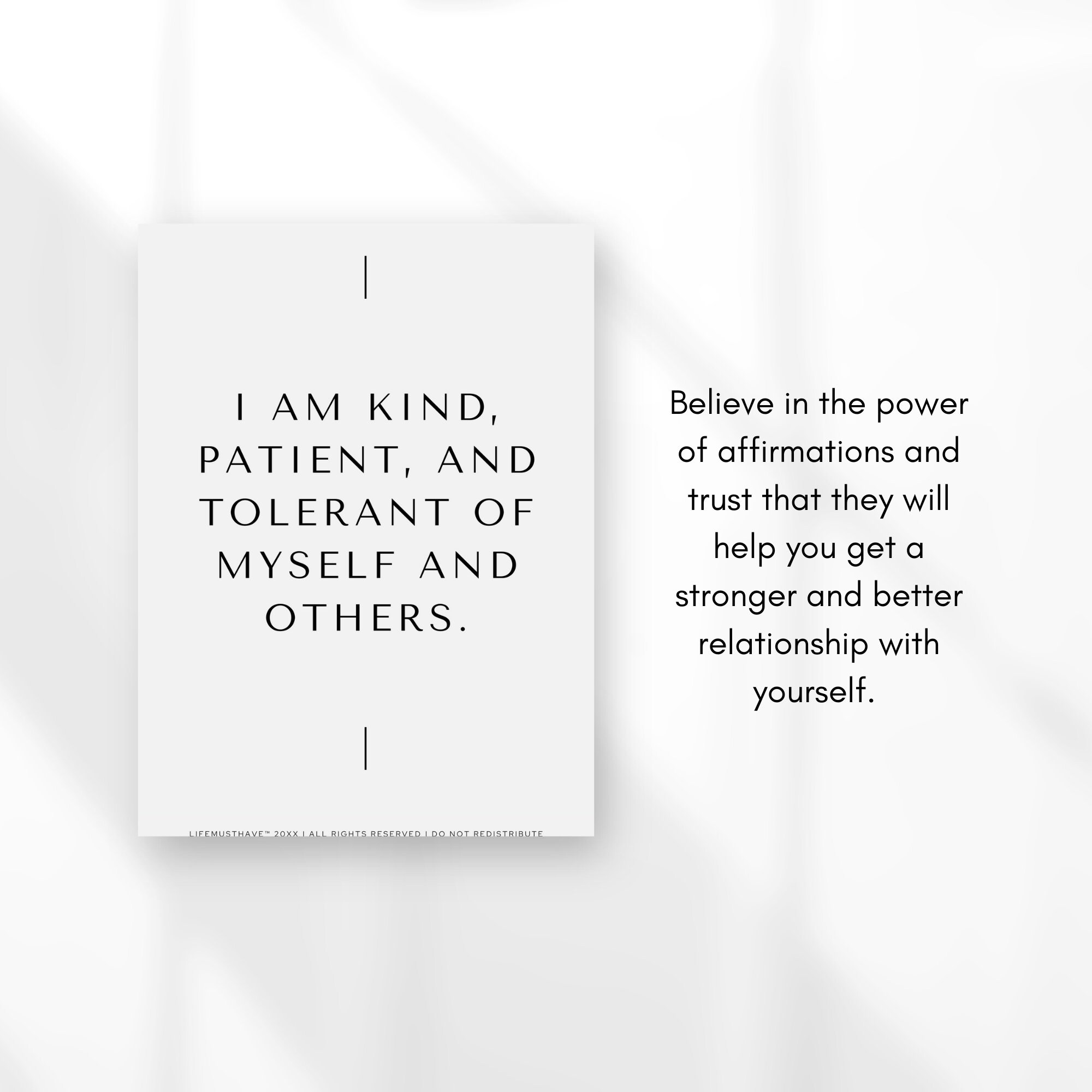 Self Love Affirmation Cards, Printable Positive Affirmation Cards, Self ...