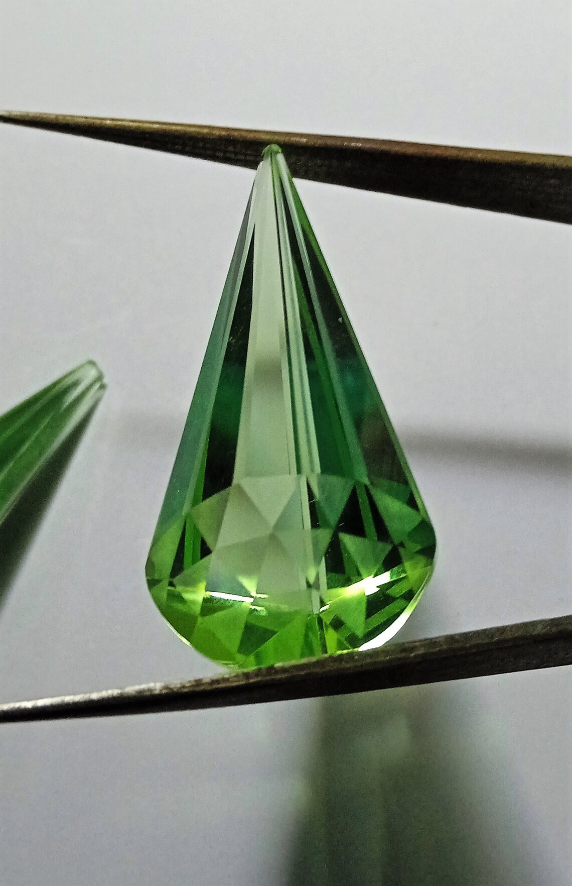 Green Topaz Gemstone Pair, Fancy Teardrop Cut (16X8X4MM) - Etsy