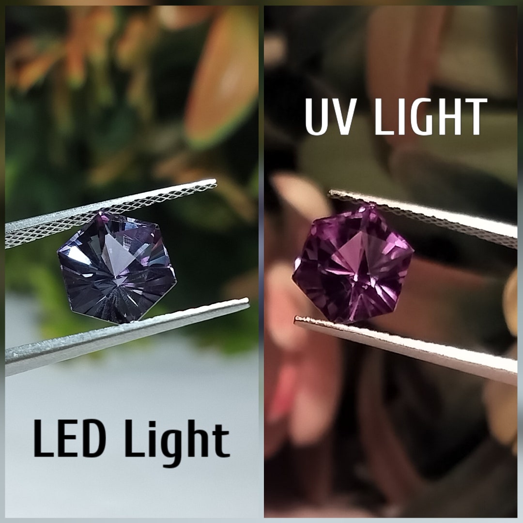 Color Change Alexandrite Hexagon Shape 8X8X5.45MM D20 Cut Icosahedron ...