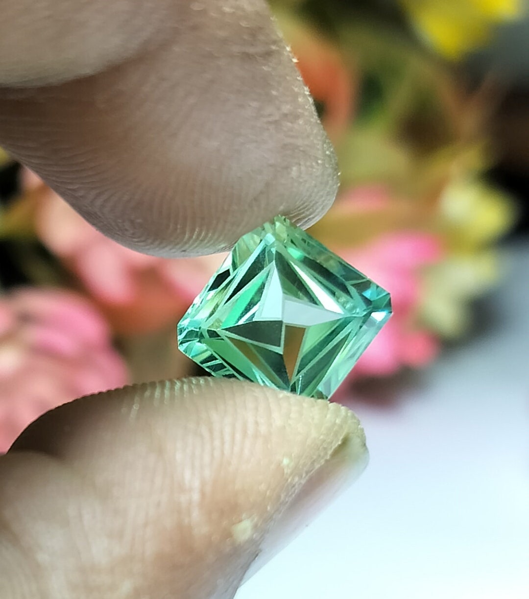 Blueish Green Sapphire From Switzerland Octagon Shape 10X10X6MM Fantasy ...