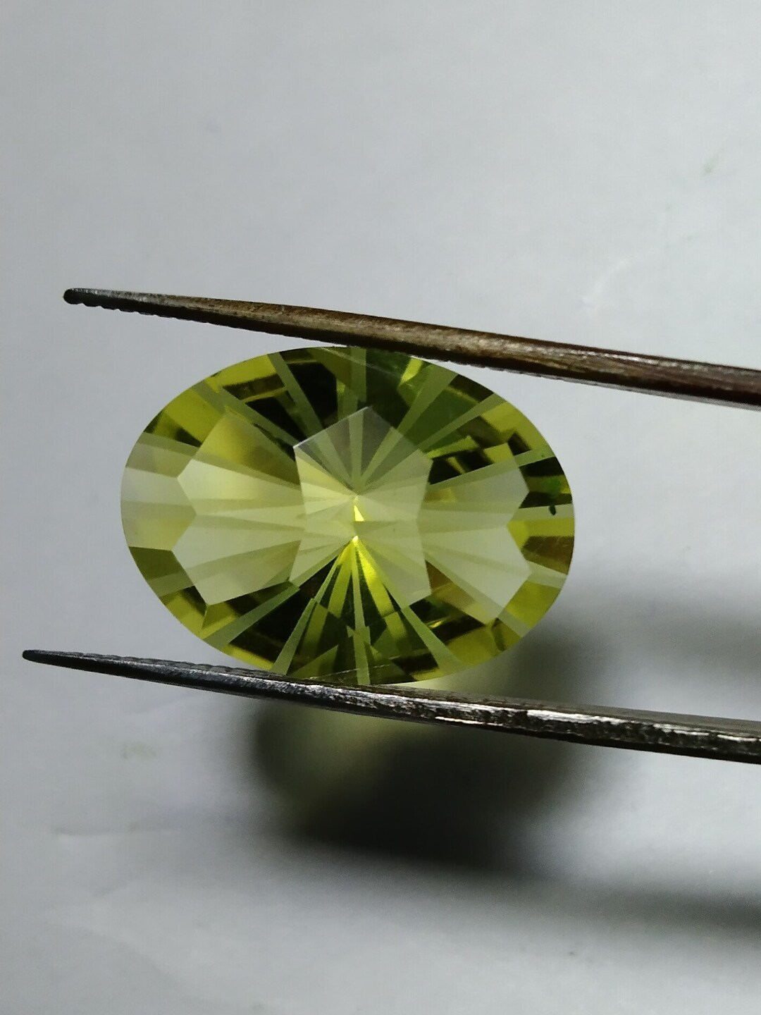 100% Natural Lamon Topaz Oval 12x16x8mm Rare Cut Fantasy Cut Beautiful ...