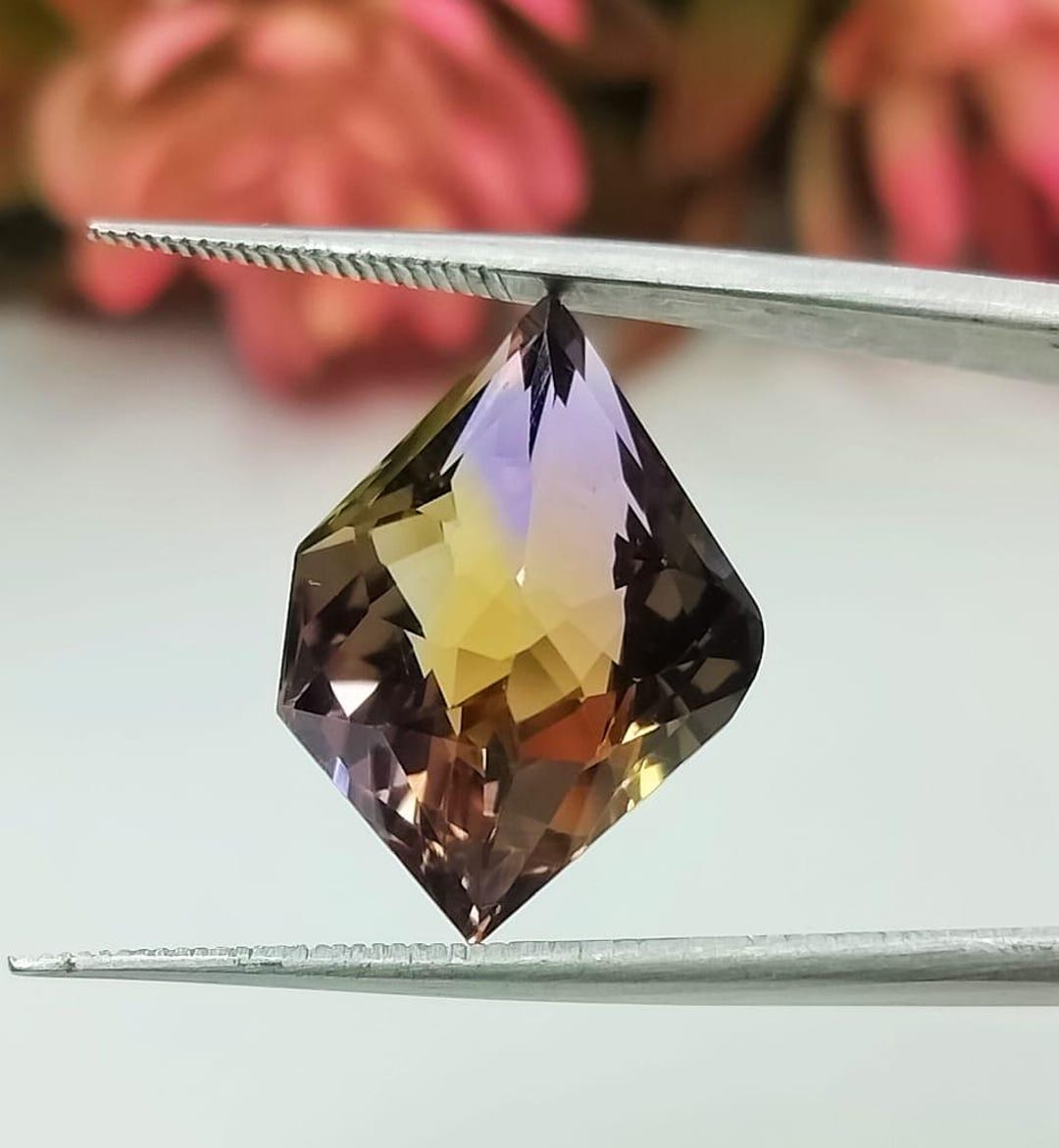 Premium Natural Ametrine 17ct Stone Fancy Shape Natural Gemstone From ...