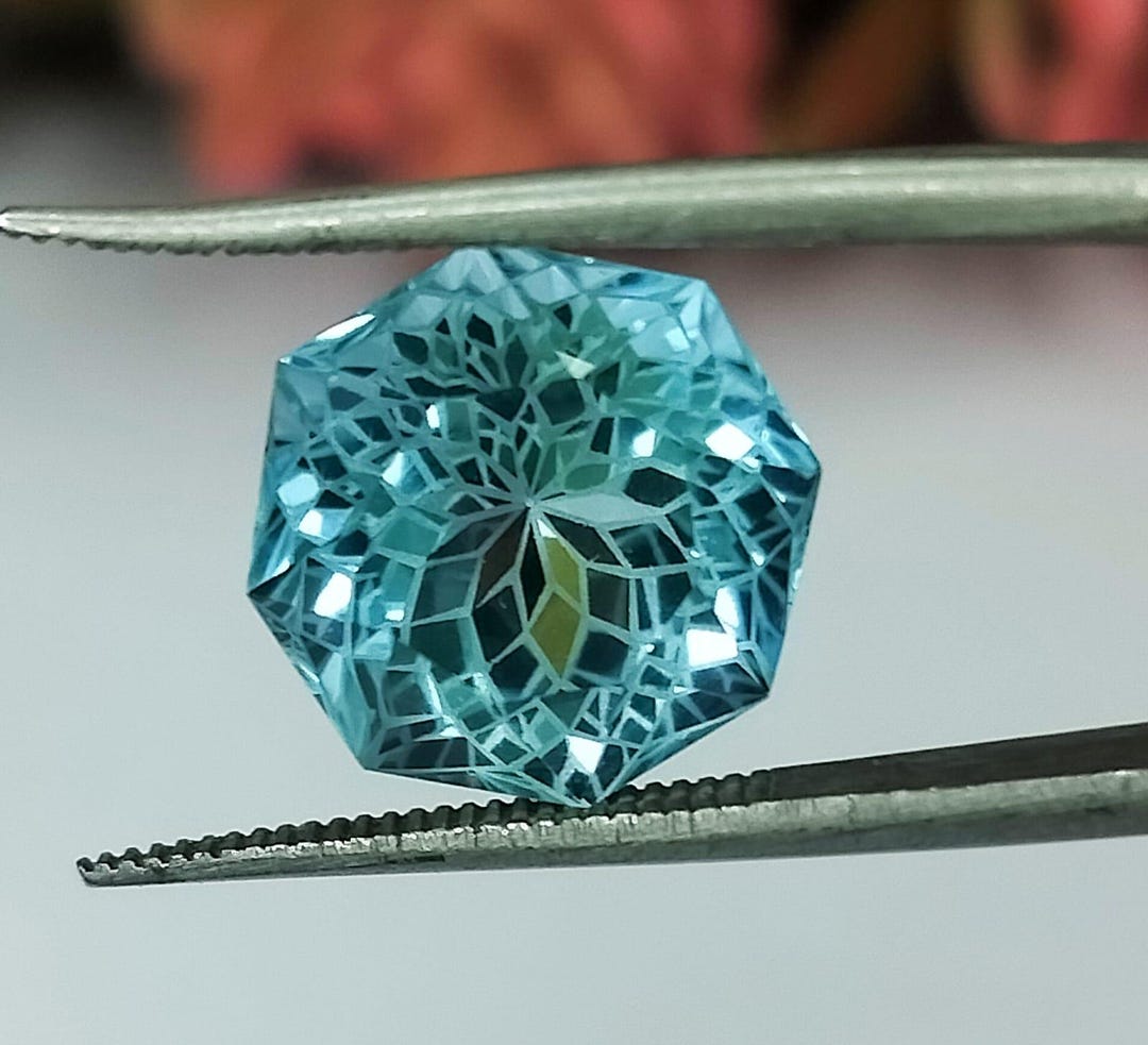 Scratch Cut.. Natural Blue Topaz Gemstones Genuine Topaz Octagon ...