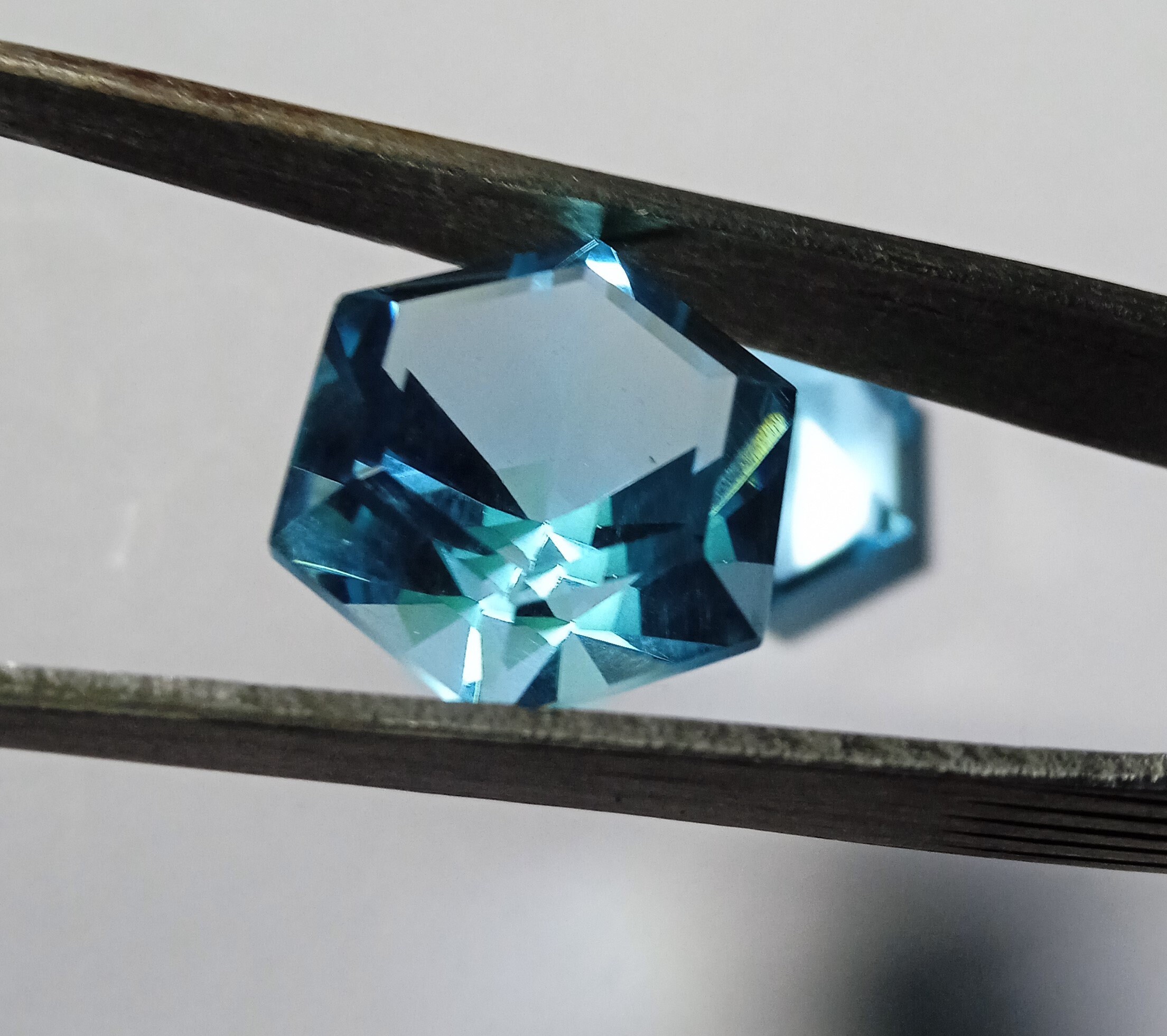 24ct AAA Quality Blue Topaz Hexagon Shape Pair 14x14x10.80mm - Etsy