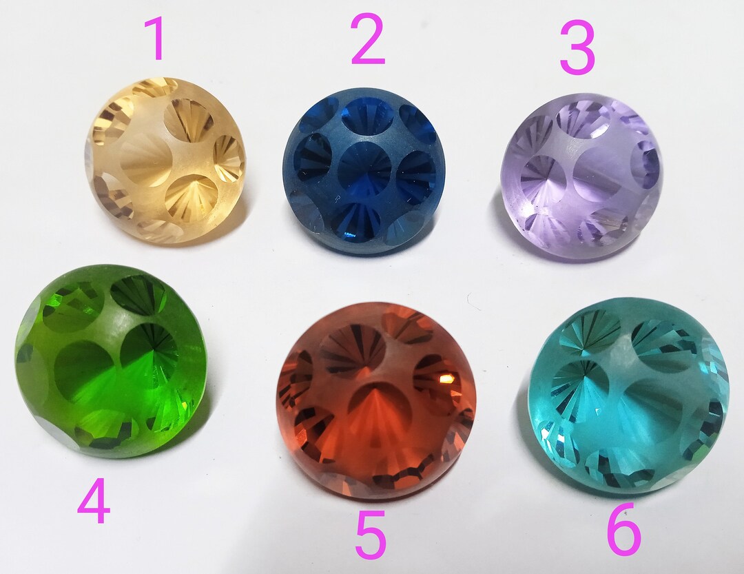 AAA Color Cubic Zirconia CZ Round 12X12X8.40MM Beautiful Piece Like ...
