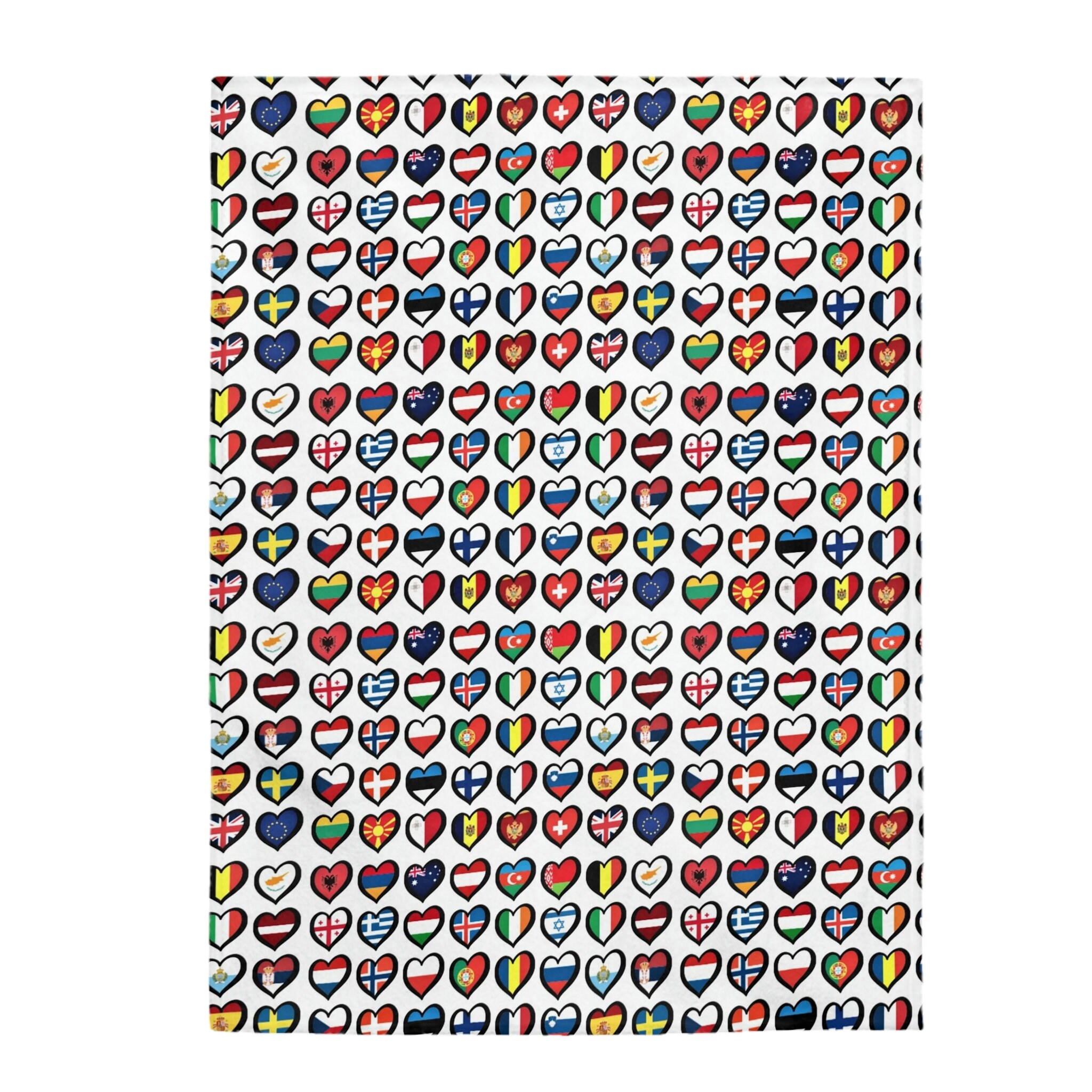 Eurovision Song Contest Flags Cuddle Fleece Blanket - Perfect for Fans ...