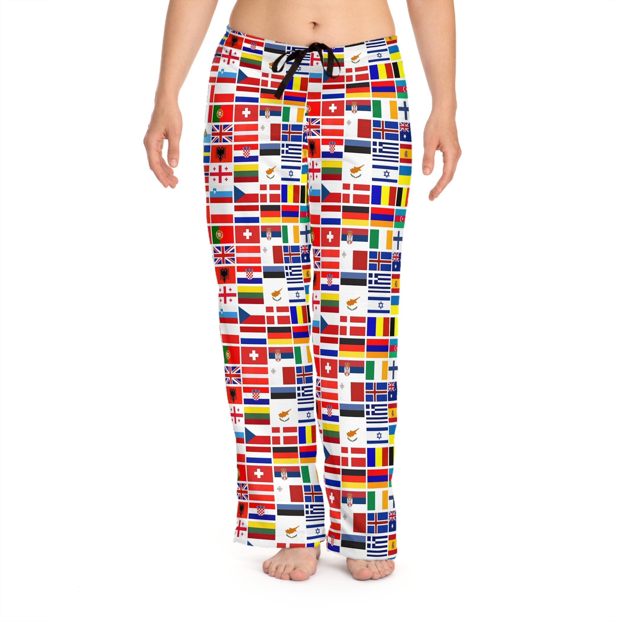 Pajama Pants Eurovision Flags of Eurovision World Flags - Etsy