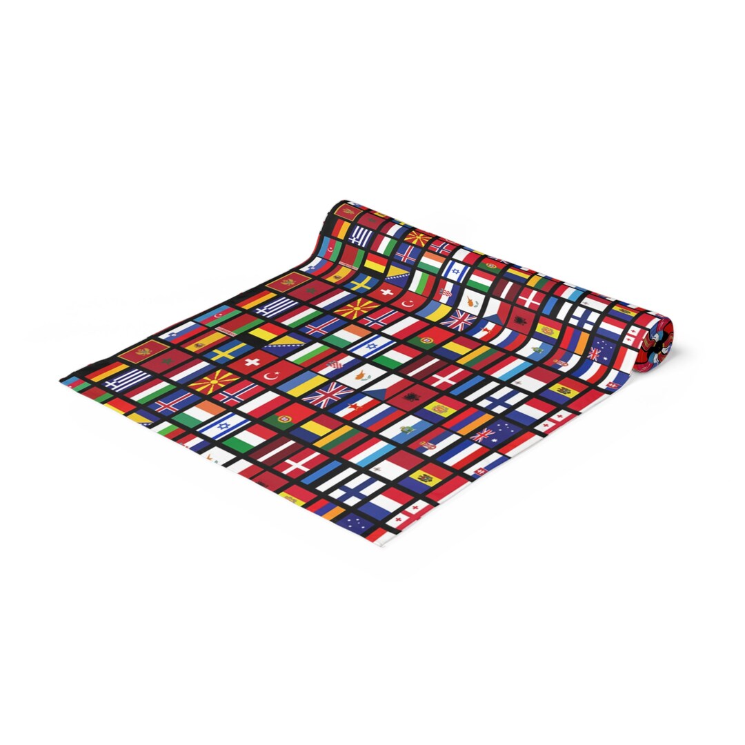Don't Just Watch Eurovision, Decorate for It! Flag Table Runner Sets ...