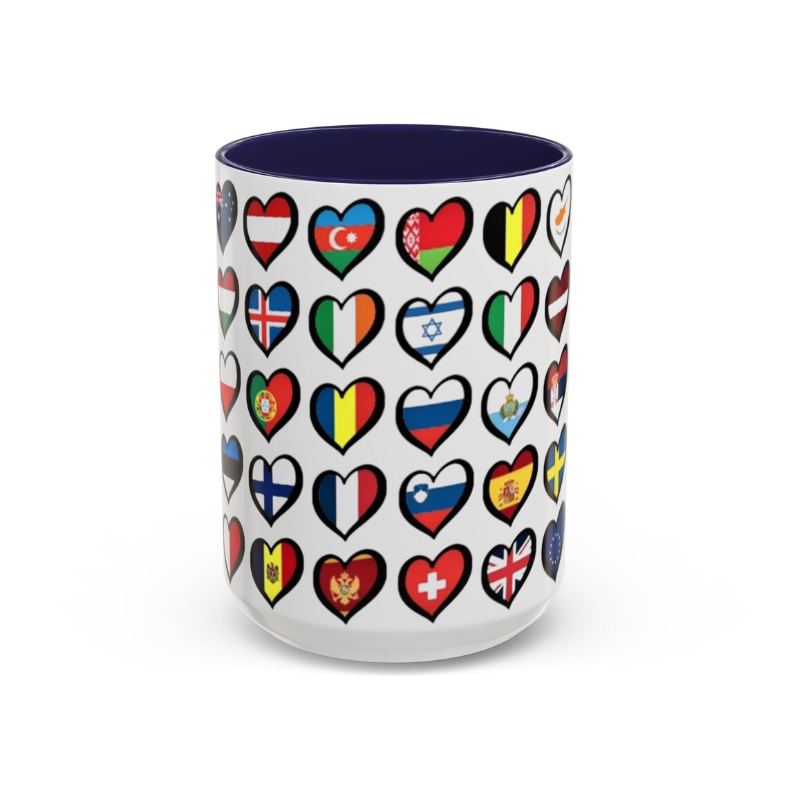 Flags of Eurovision 15oz Coffee Mug Gift for Her Gift for Him Gift Made ...