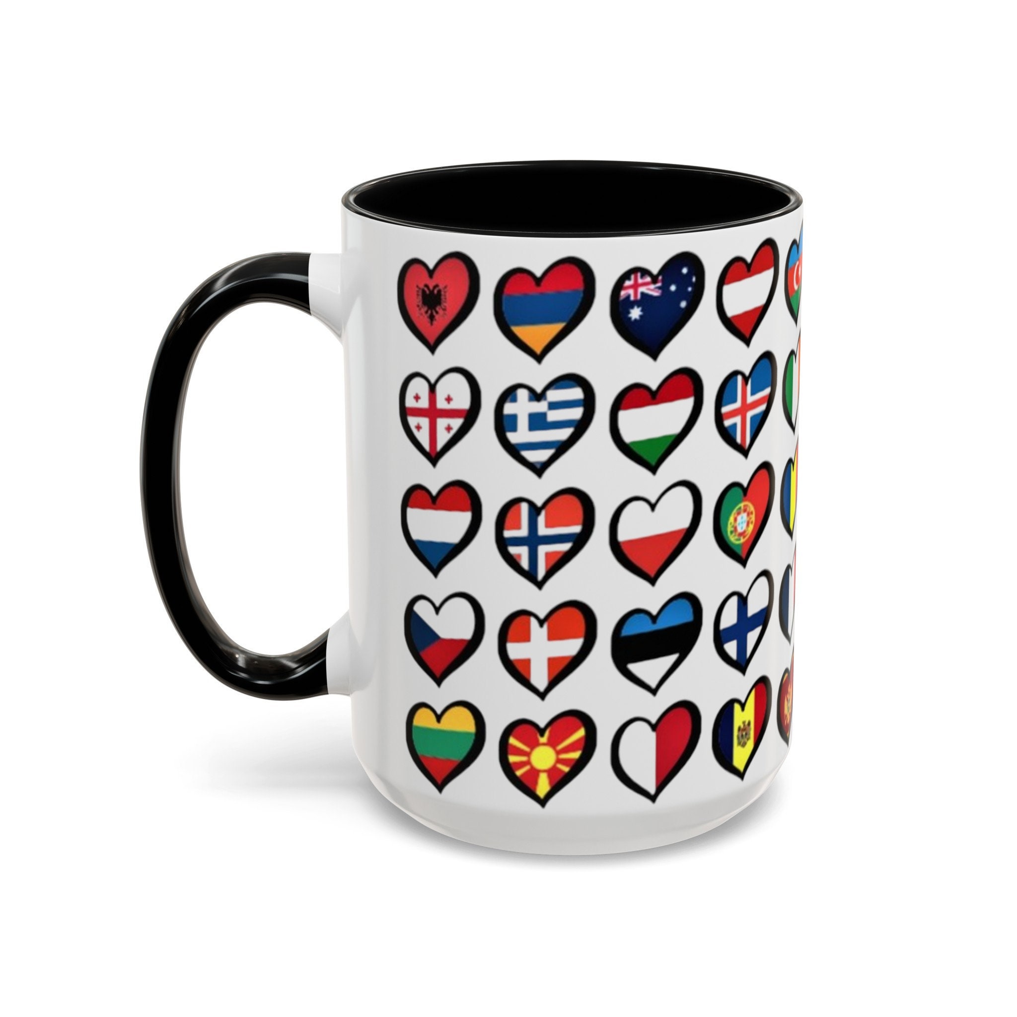 Flags of Eurovision 15oz Coffee Mug Gift for Her Gift for Him Gift Made ...