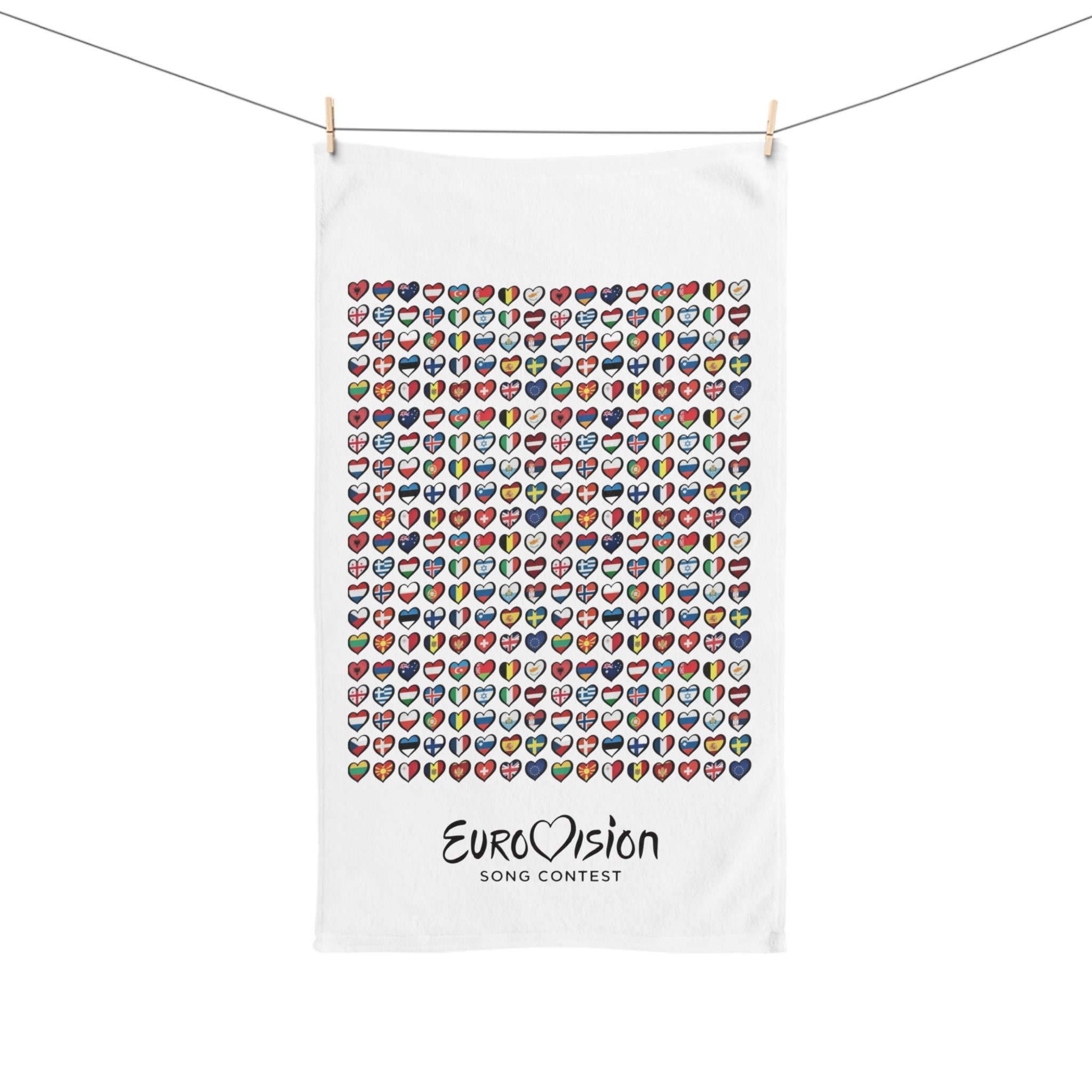 Hand Towel Eurovision, Eurovision Flags, Eurovision 2024, Gift for Her ...
