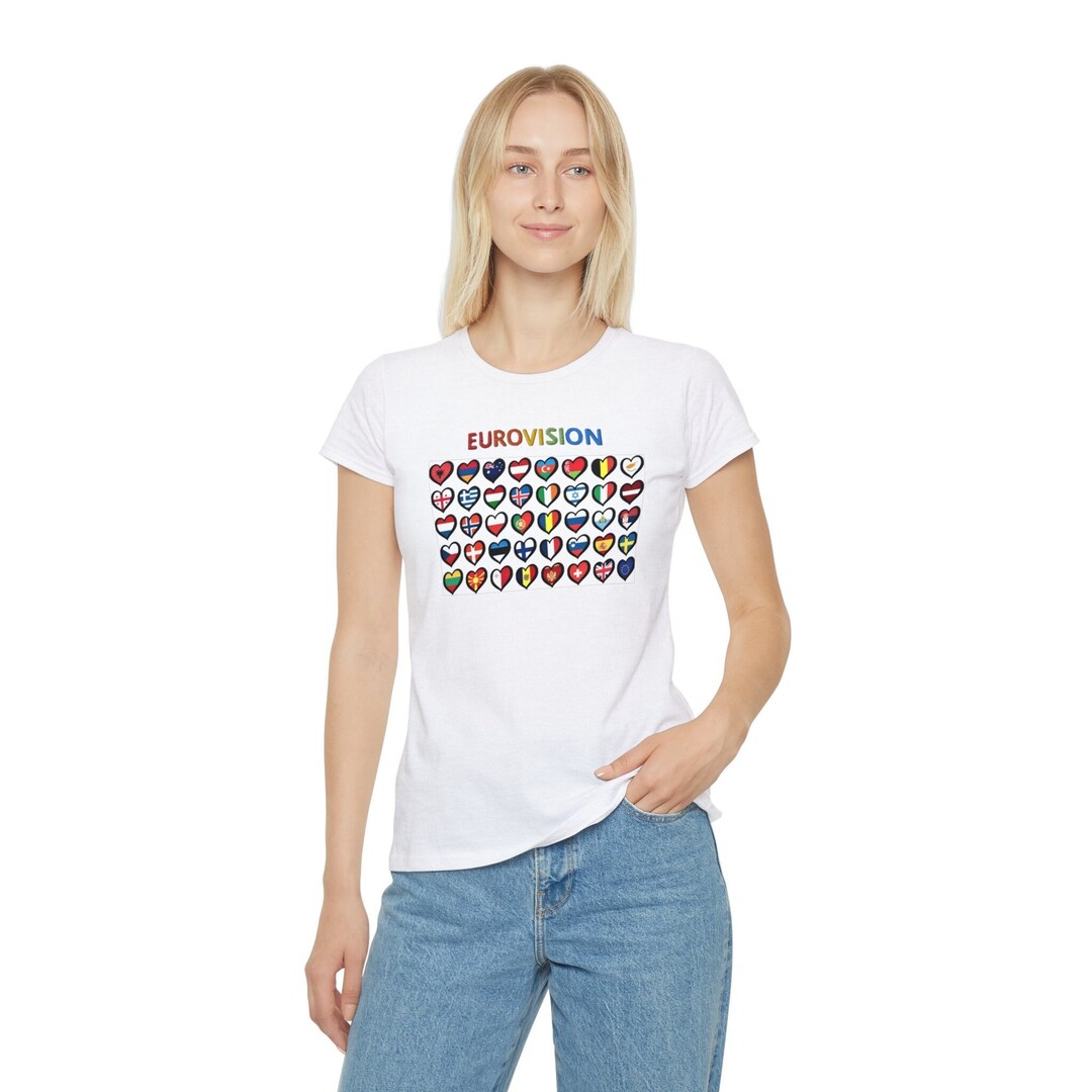 Show Your Eurovision Spirit T-shirt With Contest Flags Custom Design ...