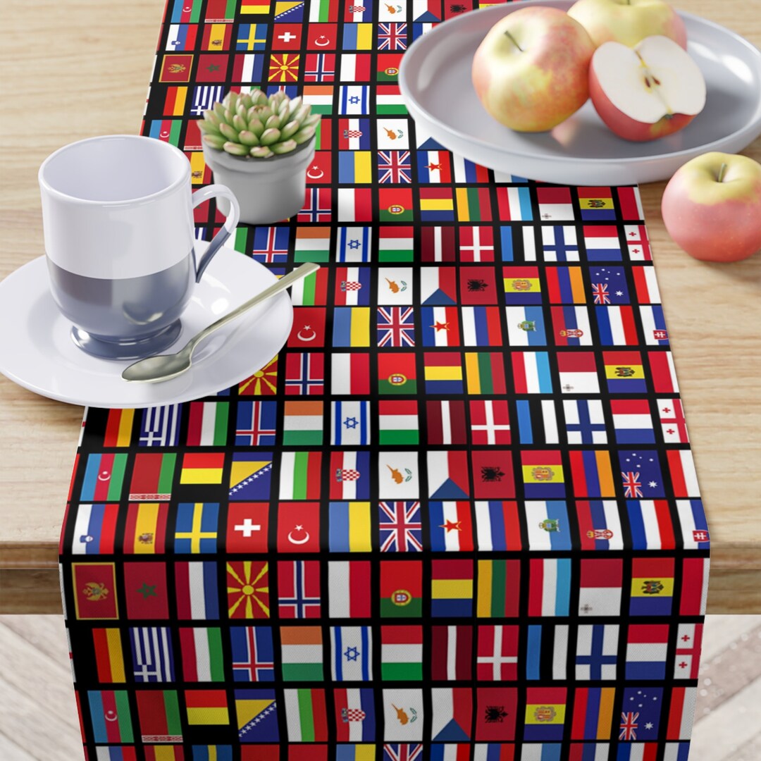Don't Just Watch Eurovision, Decorate for It! Flag Table Runner Sets ...