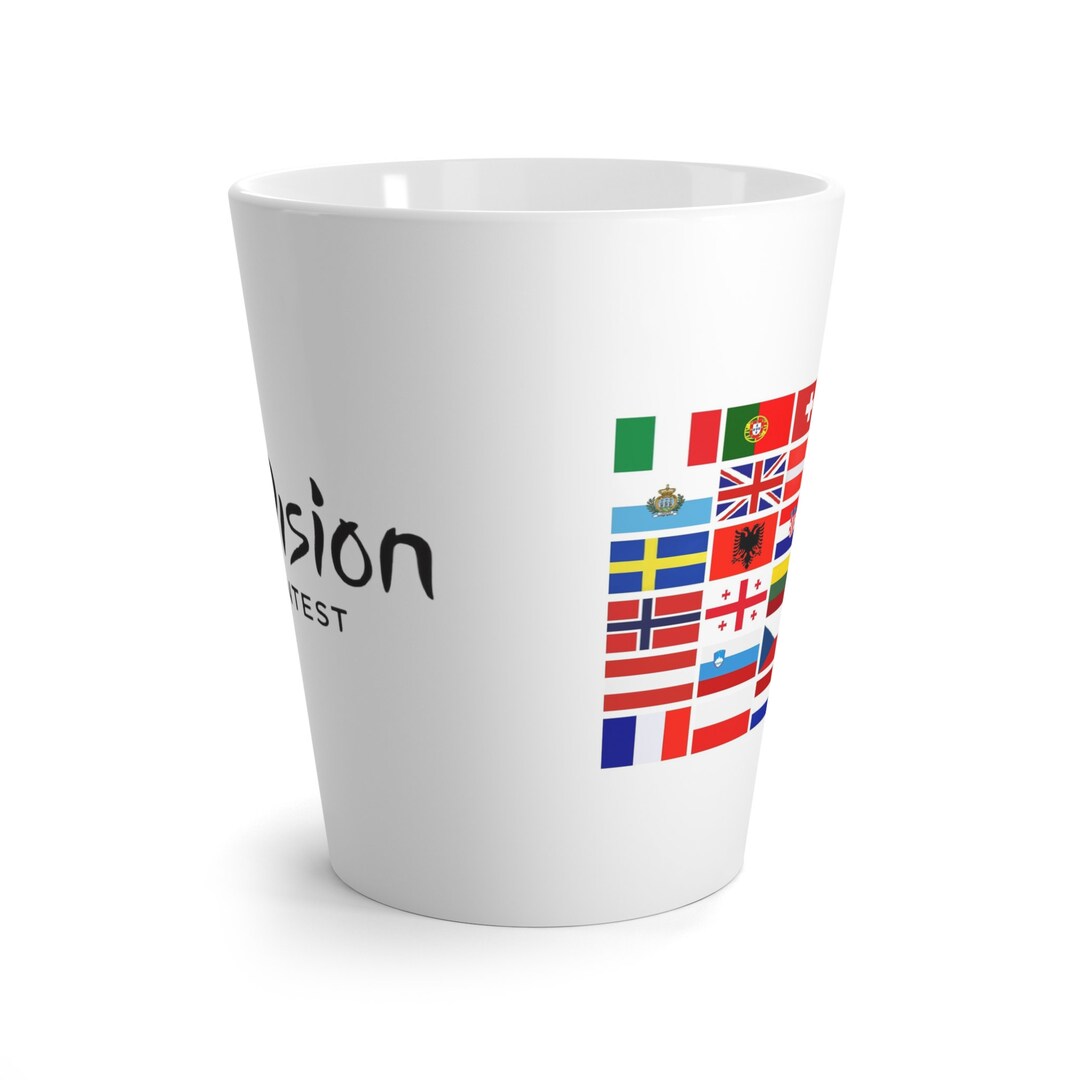 Show Your Eurovision Spirit Ceramic Flag Cup for the Ultimate Fan - Etsy UK