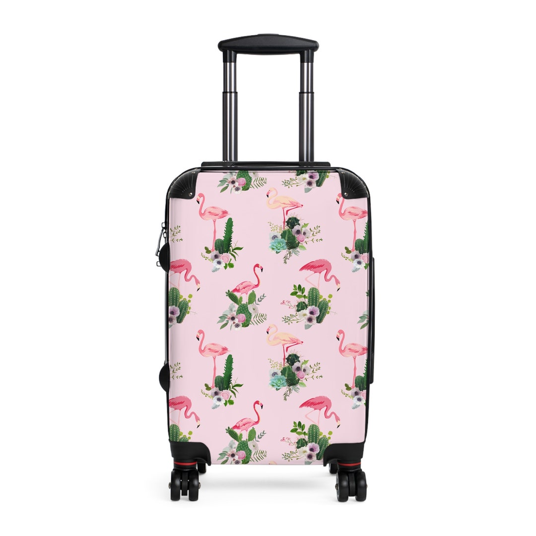 Stylish Traveller Pink Flamingo Suitcase Gift for Her Gift for Him Gift ...