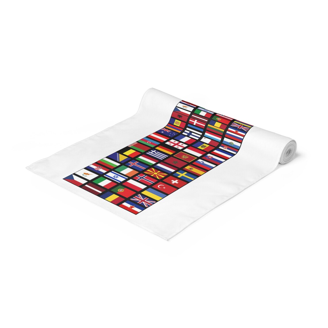 Don't Just Watch Eurovision, Decorate for It Flag Table Runner Sets the ...