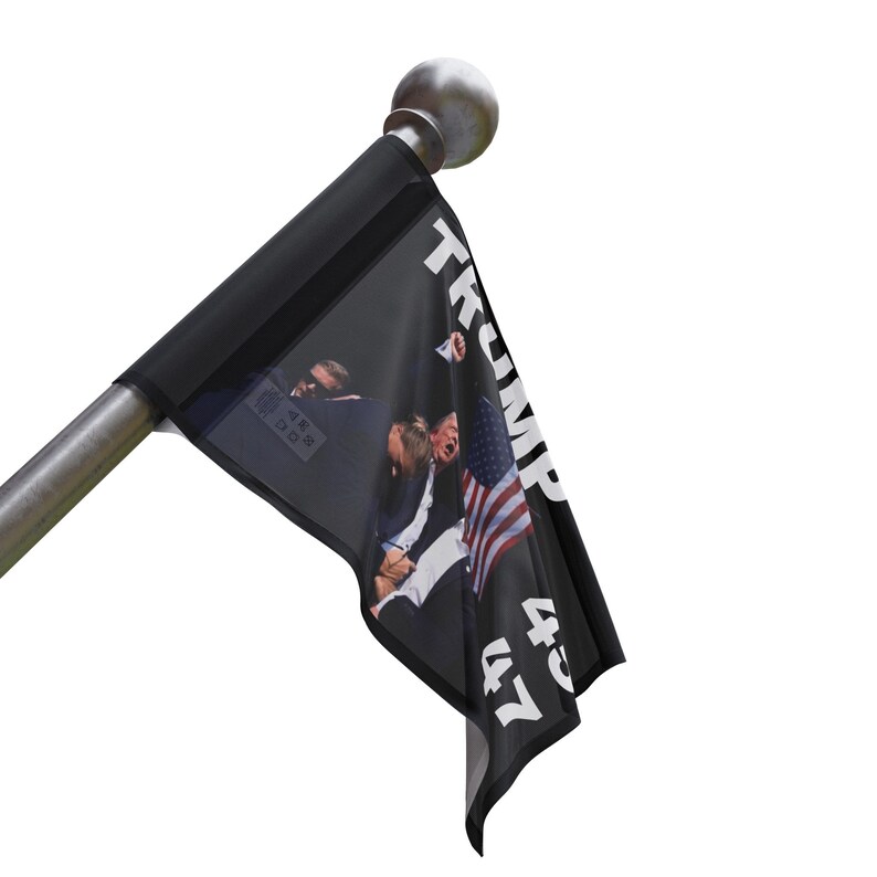 Trump 45 47 Flag Iconic Moment Trump 2024 MAGA Make America Great Again ...