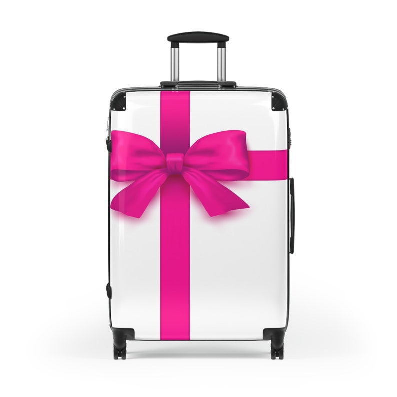 Stylish Traveller Hot Pink Bow Suitcase Gift for Her Gift for Him Gift ...