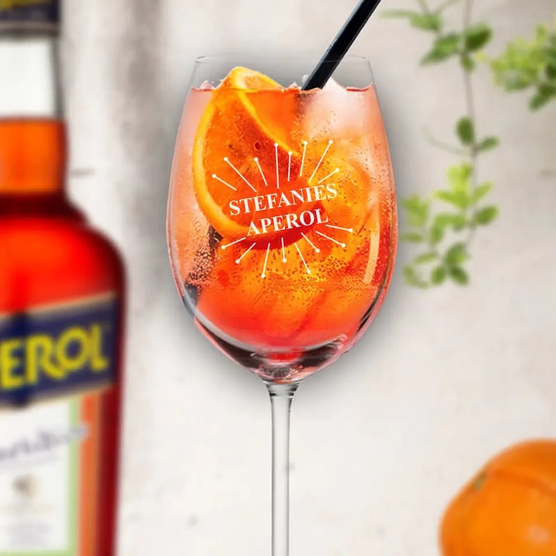 Aperol glas personalisiert - Etsy.de