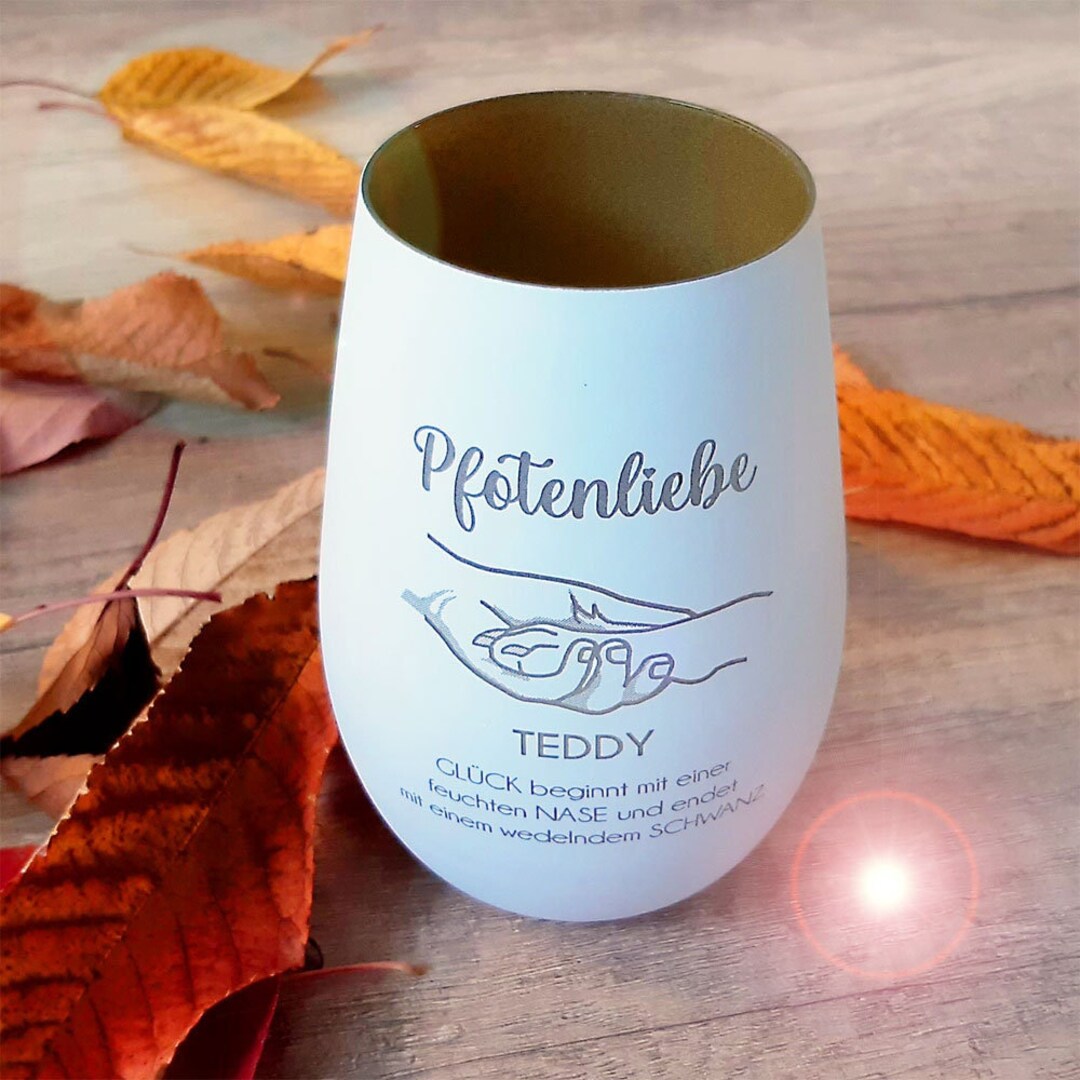 Funeral Light / Lantern for Your Dog, Engraved With Desired Name and ...