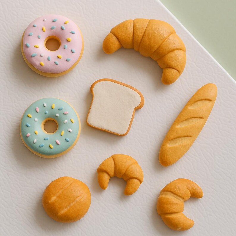 Tiny Food Magnets – Handmade Miniature Fridge Decor – Cute Polymer Clay ...