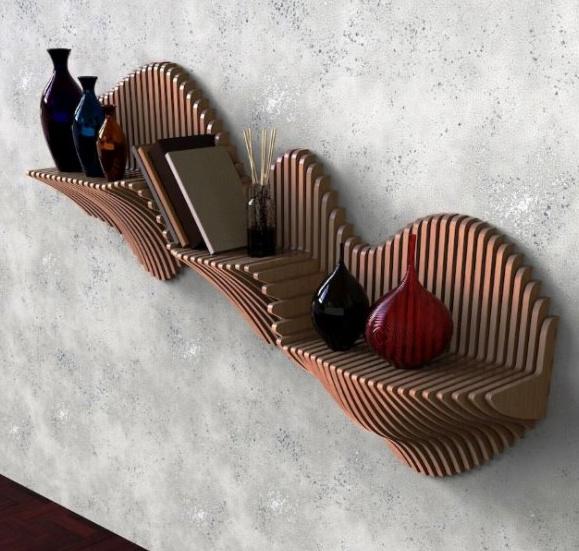 Layered Wall Shelf , Template for Laser Cutting, Cdr File - Etsy