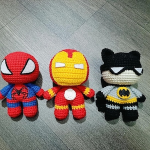 Bundle 3 PDF File Avengers Marvel Amigurumi Crochet Pattern Spiderman ...