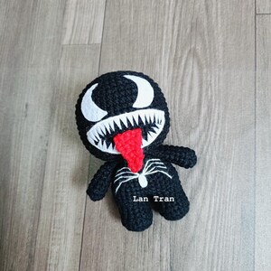 PDF File Avengers Marvel Amigurumi Crochet Pattern Venom Keychain US ...