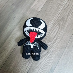 PDF File Avengers Marvel Amigurumi Crochet Pattern Venom Keychain US ...