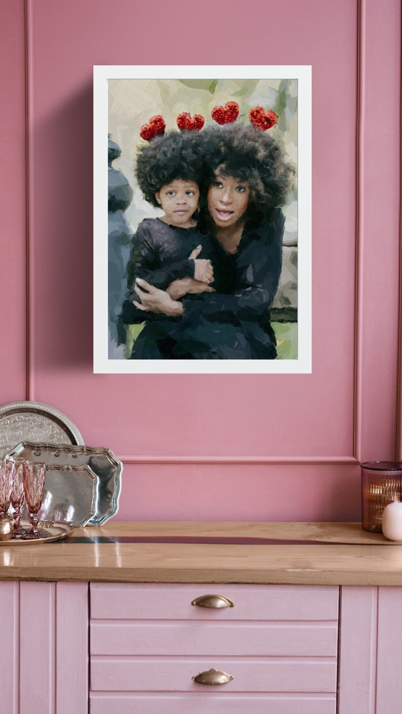 Custom Portrait, Painting From Photo, Personalized Gift for Special ...