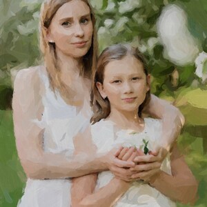 Custom Portrait, Painting From Photo, Personalized Gift for Special ...