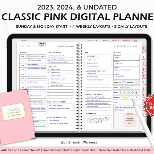 Digital Planner Goodnotes Planner Ipad Planner Notability - Etsy