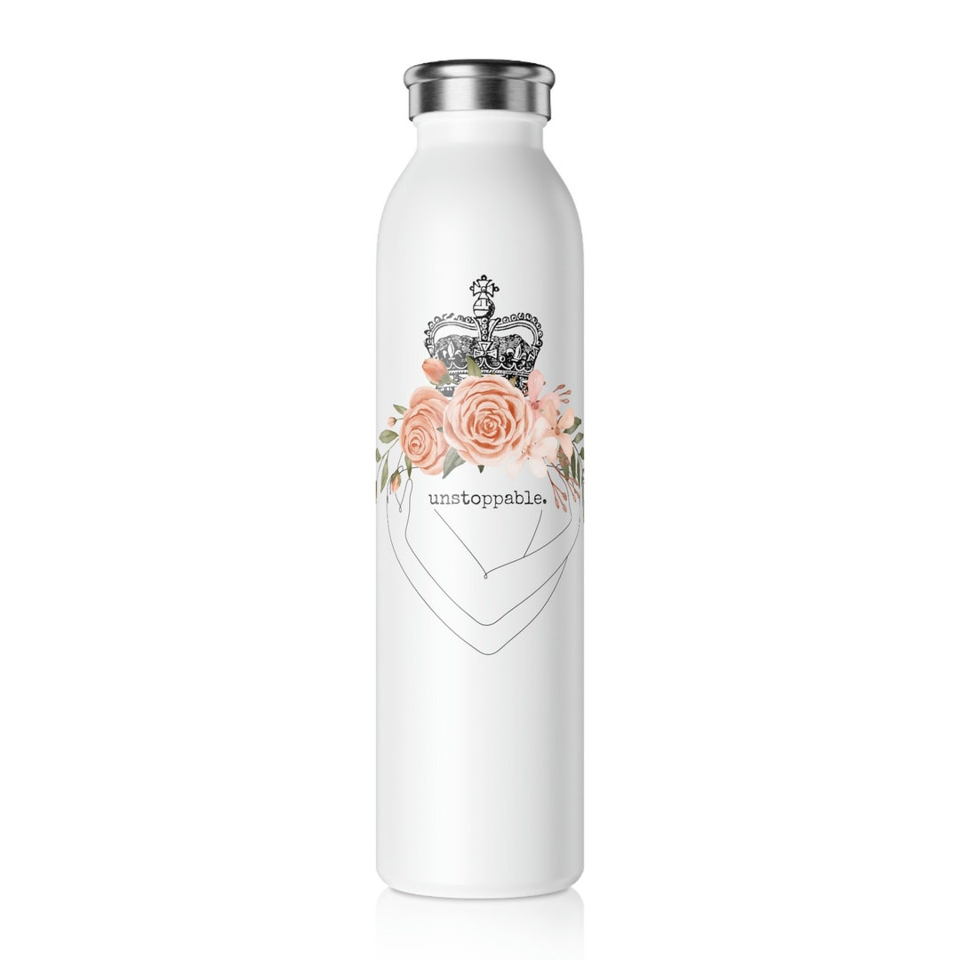Unstoppable- Slim Water Bottle - Etsy