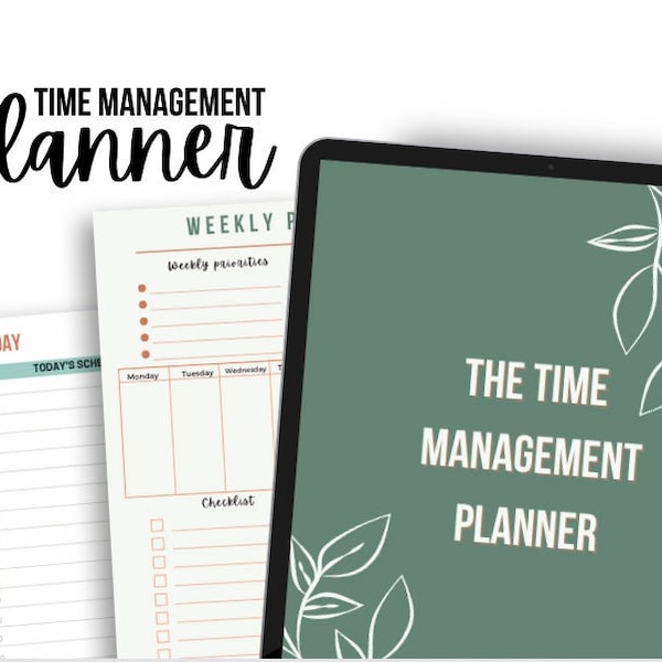 Time Management Planner - Etsy