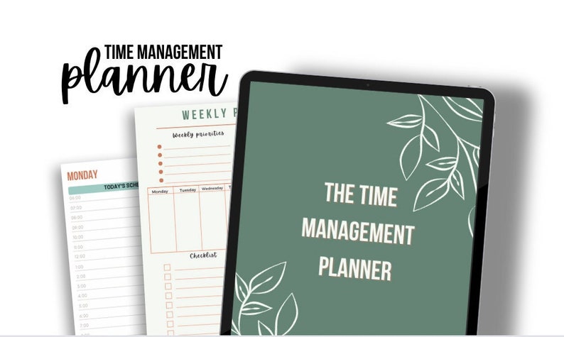 Time Management Planner Digital Download ADHD Planner Productivity ...