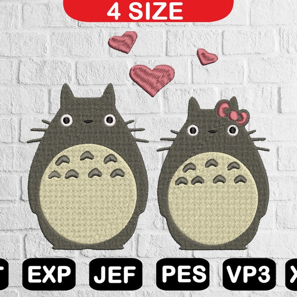 Totoro Embroidery Pattern - Etsy