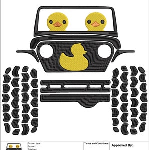 Duck Duck Offroad Embroidery Machine Files, 4x4 Embroidery, Duck ...
