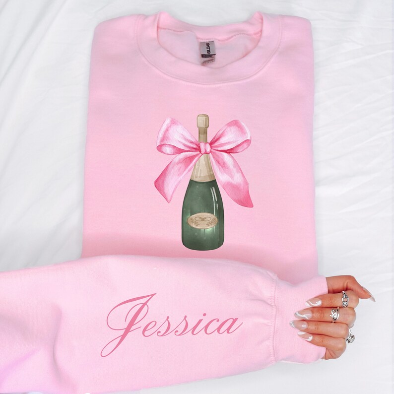 Custom Name Merch Bachelorette Luxury Bach Crewneck Sweatshirt Bridal ...