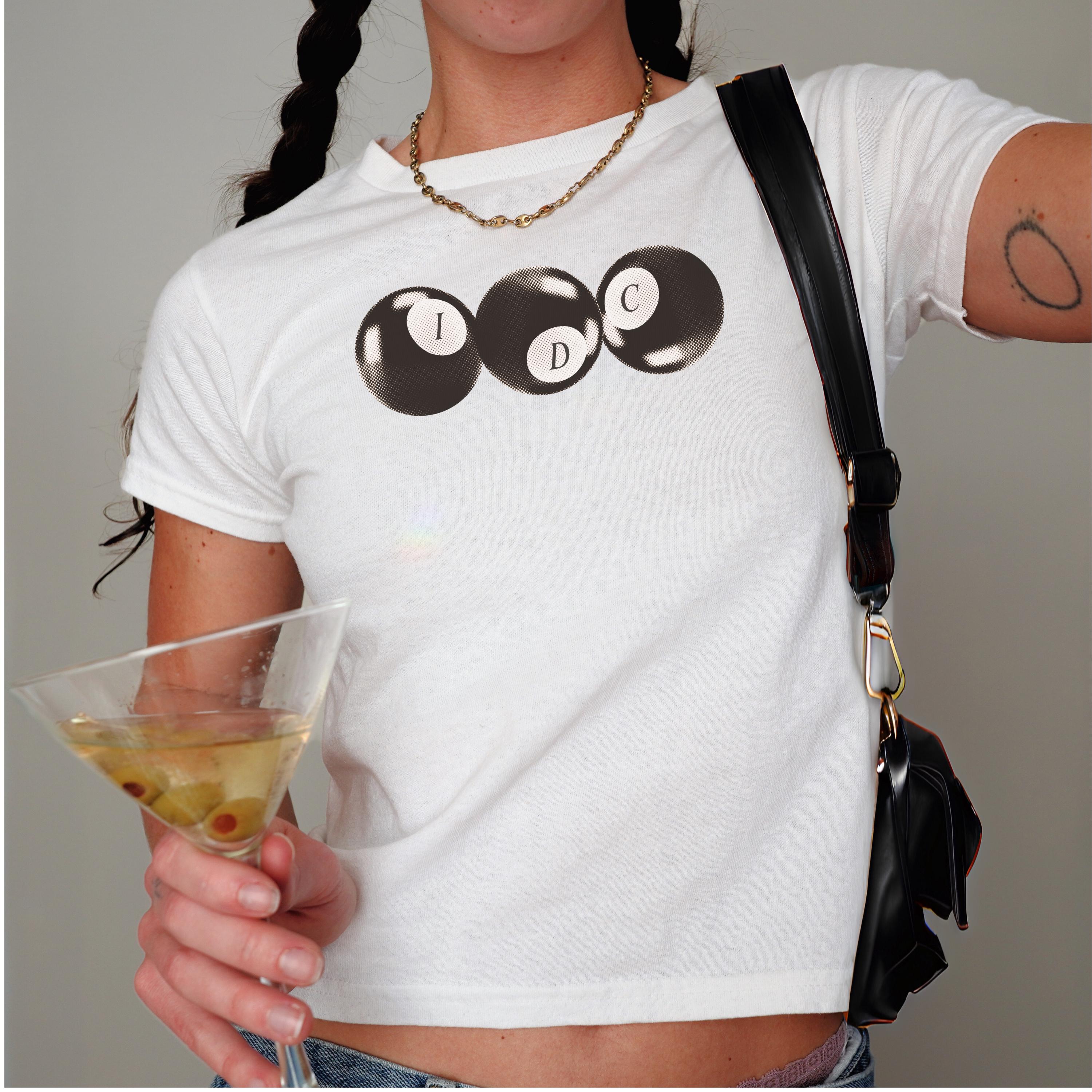 Grunge Pool Ball Baby Tee: Y2K Indie Crop Top Bar Crawl - Etsy