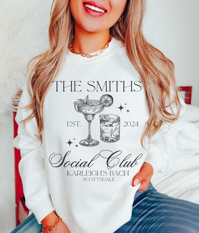 Custom Name Bachelorette Merch Bachelorette Luxury Bach Crewneck ...