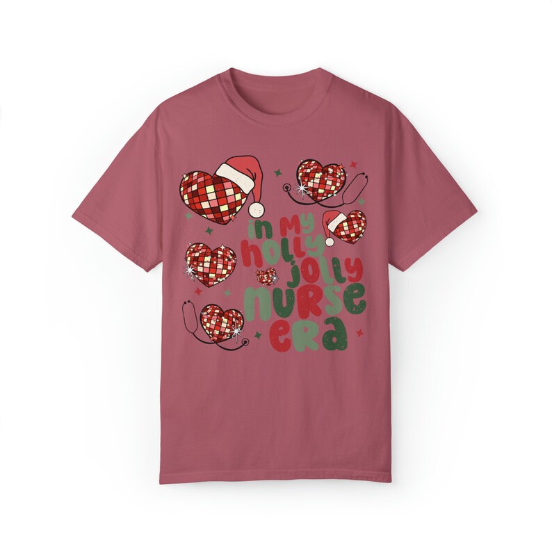 Comfort Colors in My Holly Jolly Nurse Era Cute Trendy - Etsy