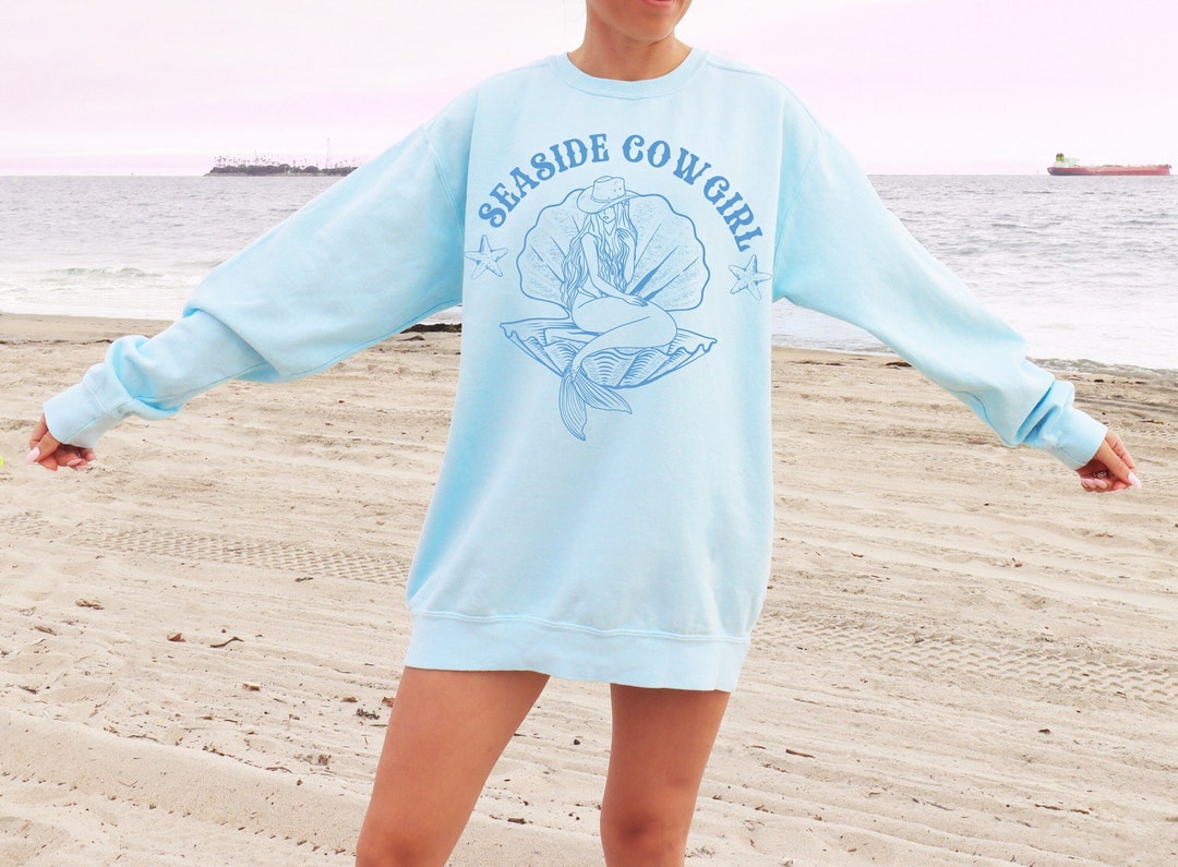 Coastal Cowgirl Comfort Colors Sweatshirt Oversized Trendy Coastal ...
