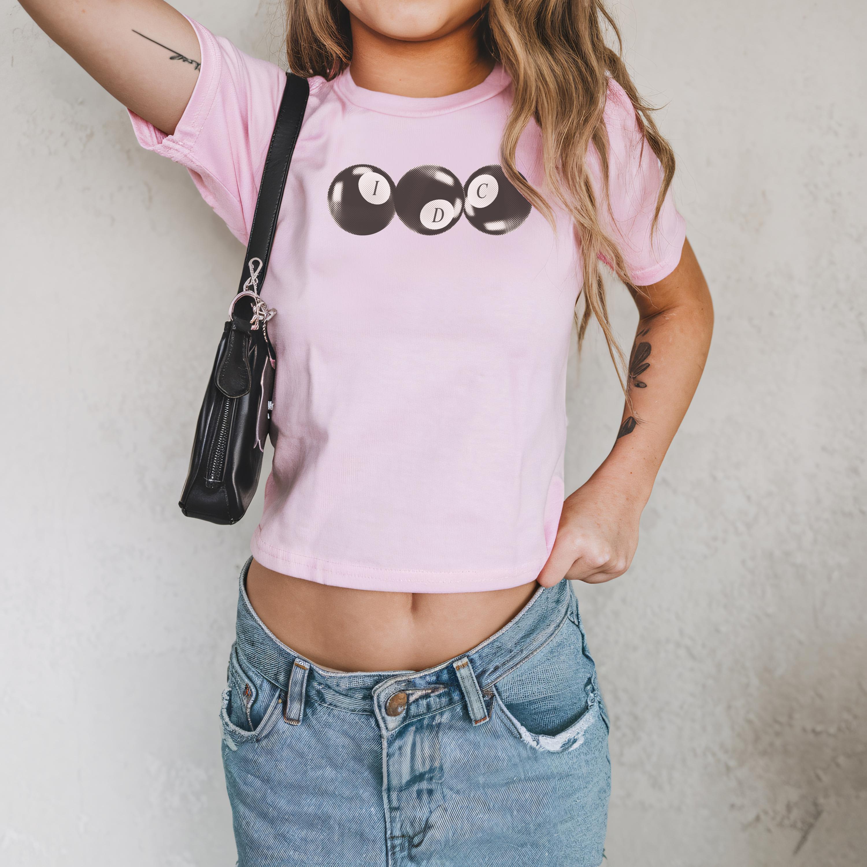 Grunge Pool Ball Baby Tee: Y2K Indie Crop Top Bar Crawl - Etsy