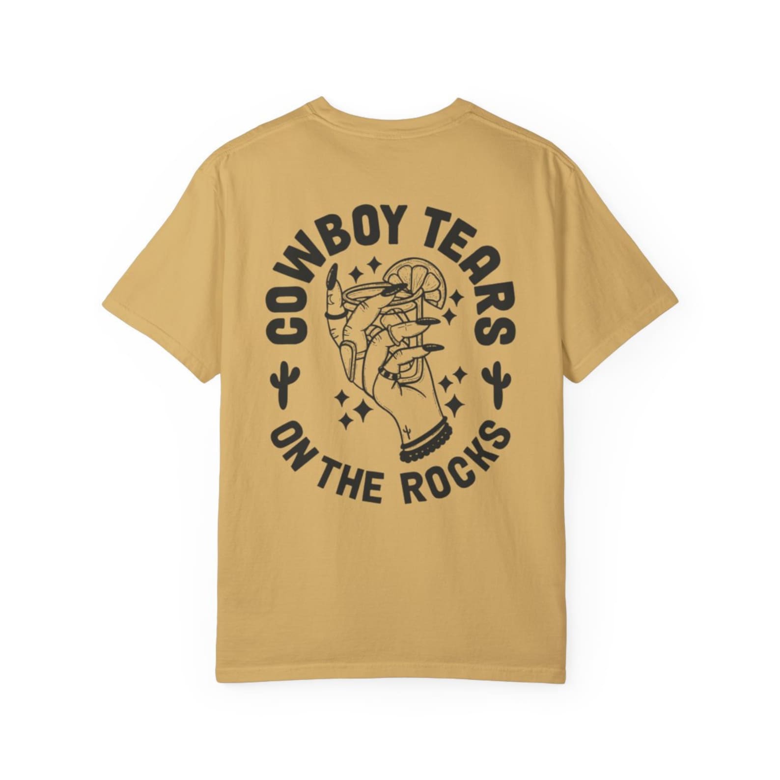 Comfort Colors Oversized Cowboy Tears T-shirt: Western Graphic Tee - Etsy