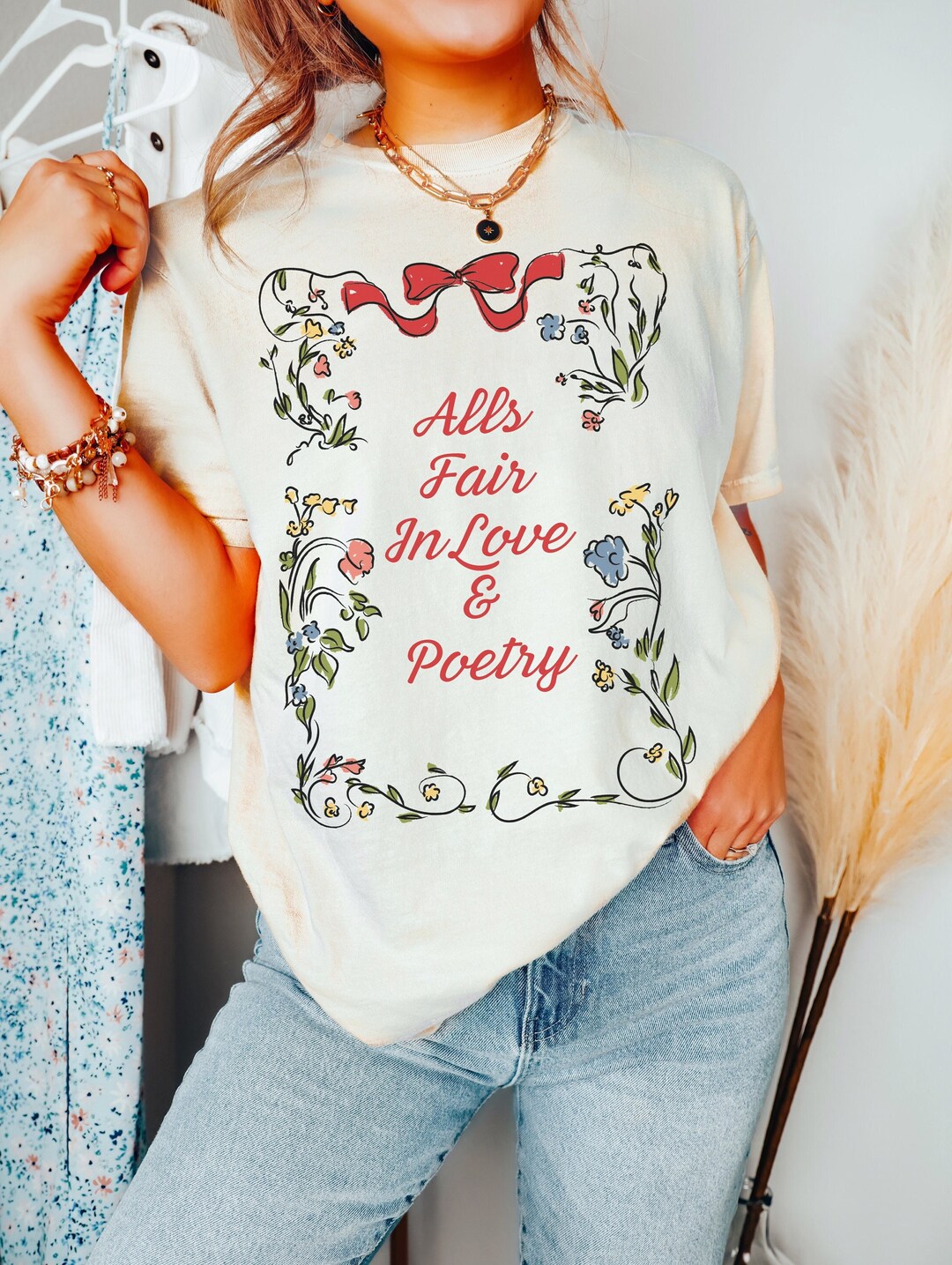 Alls Fair in Love and Poetry Shirt Trendy Tshirt Comfort Colors Trendy ...