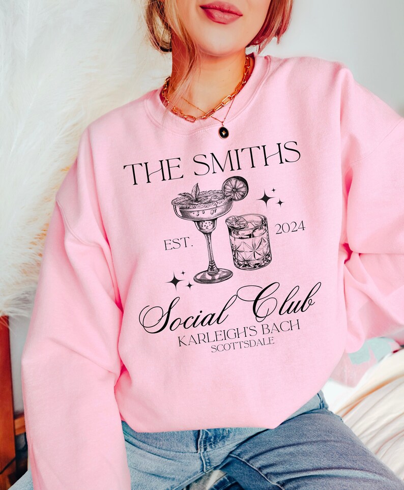 Custom Name Bachelorette Merch Bachelorette Luxury Bach Crewneck ...