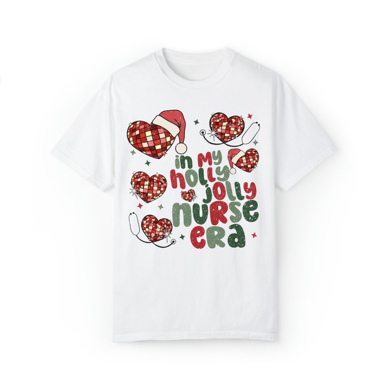 Comfort Colors in My Holly Jolly Nurse Era Cute Trendy - Etsy