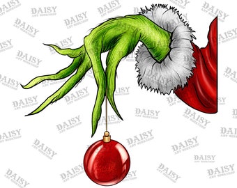 Grinch Hand Download - Etsy